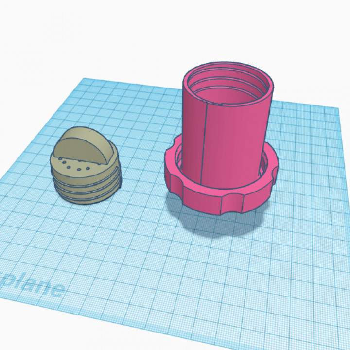 3D Printable Water Filter Cap by Ryan Grauberger-Burgess