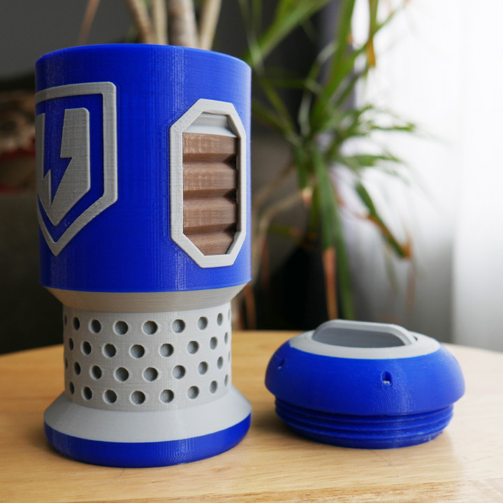 3D Printable Apex Legends Shield Battery Container (Multi-Material) by ...