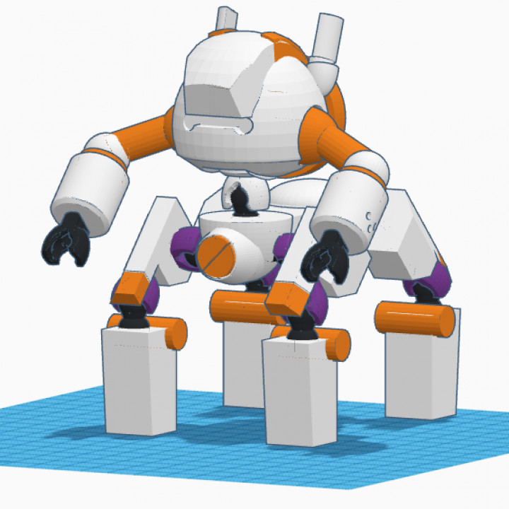 3D Printable Mini Mecha #TINKERCHARACTERS by Ahmad Nur Firmansyah