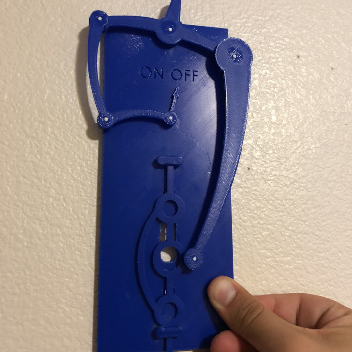 3D Printable Mechanical Light Switch by Gavin Broughton
