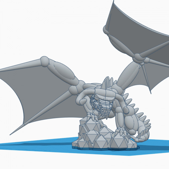 3D Printable Dragón #TinkerCharacters by Rubén