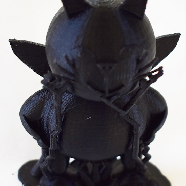 3D Printable Humanoid Avian Cat by MB