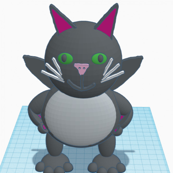 3D Printable Humanoid Avian Cat by MB