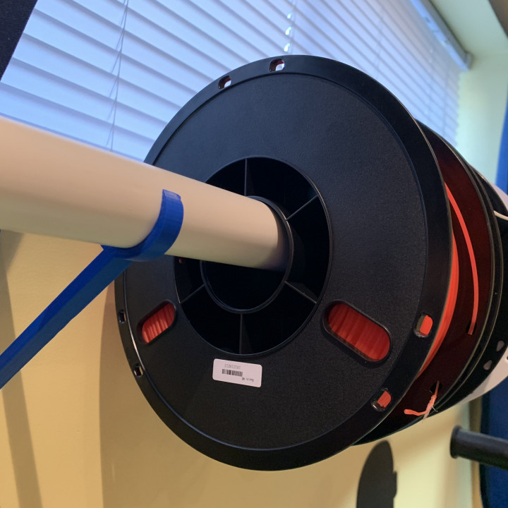 3D Printable filaments Spool wallmount hanger by martin p lamoureux