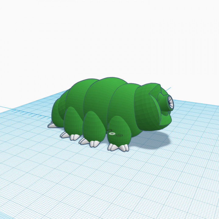 3D Printable Tardigrade #Tinkercharacters by Luke Daniel