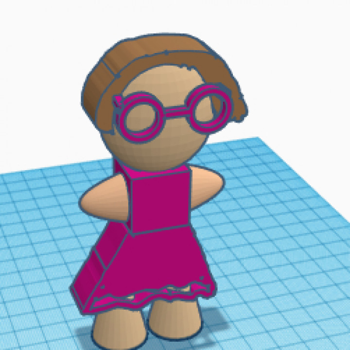 3D Printable Doll (Key 5-1) by Julianna Delgado