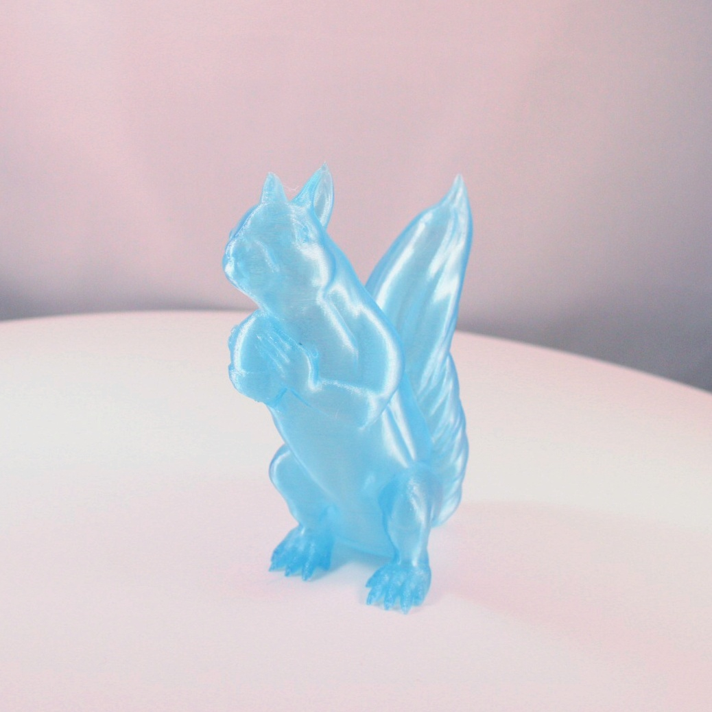 3D Printable Squizzle! A Supports Free Squirrel Sculpt by Louise Driggers