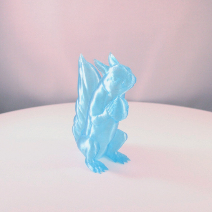 3D Print of Squizzle! A Supports Free Squirrel Sculpt by Slimprint