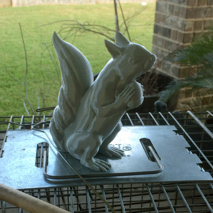 3D Printable Squizzle! A Supports Free Squirrel Sculpt by Louise Driggers