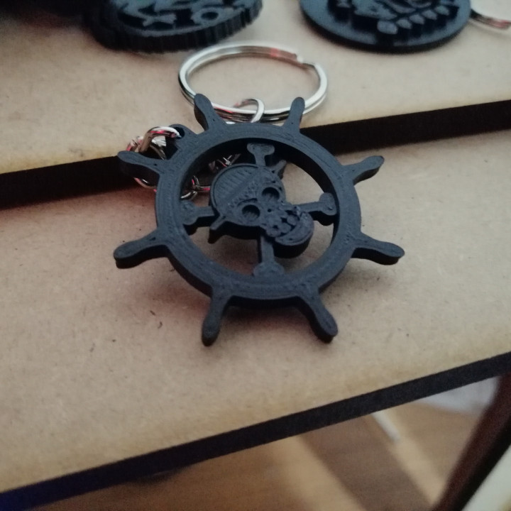 3D Printable One piece keychain by Brandon Escareño