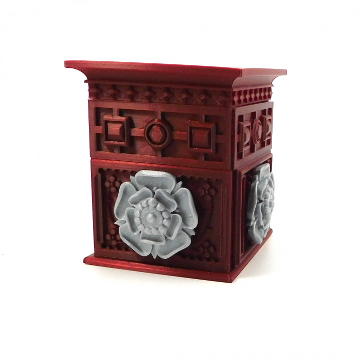 3D Printable The Tudor Rose Box (with secret lock) by Louise Driggers