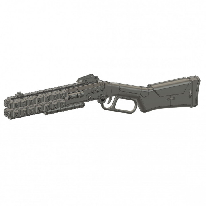 3D Printable Apex Legends Peacekeeper (with Break Action) by Rocket Props