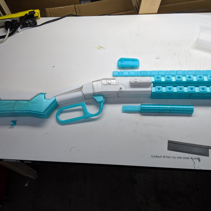 3D Printable Apex Legends Peacekeeper (with Break Action) by Rocket Props