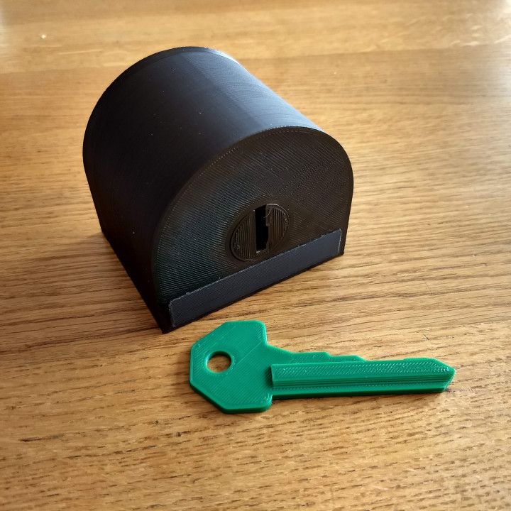 3D Printable 3D printed Lock by EL3D