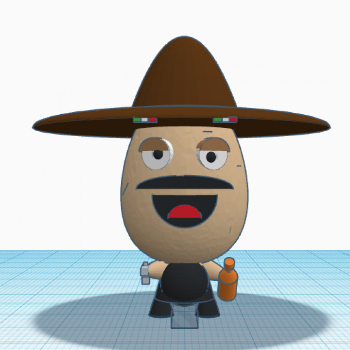 3D Printable Beaner Figura by Aaron Rafael Roldan Ledezma