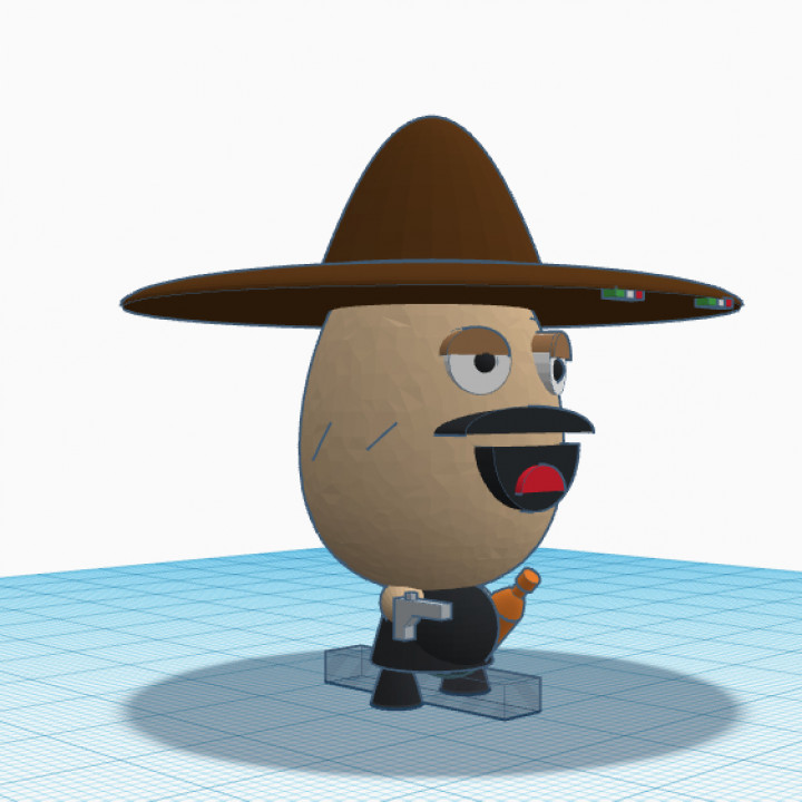 3D Printable Beaner Figura by Aaron Rafael Roldan Ledezma