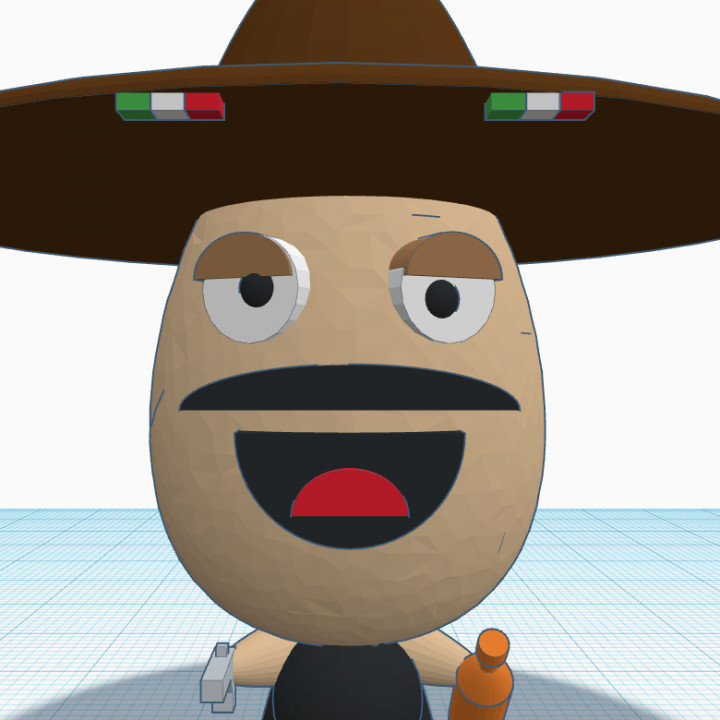 3D Printable Beaner Figura by Aaron Rafael Roldan Ledezma