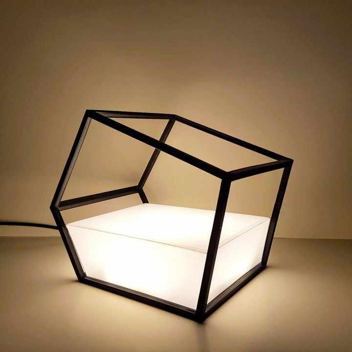 3D Printable Geometric Lamp by Daniel Hultgren