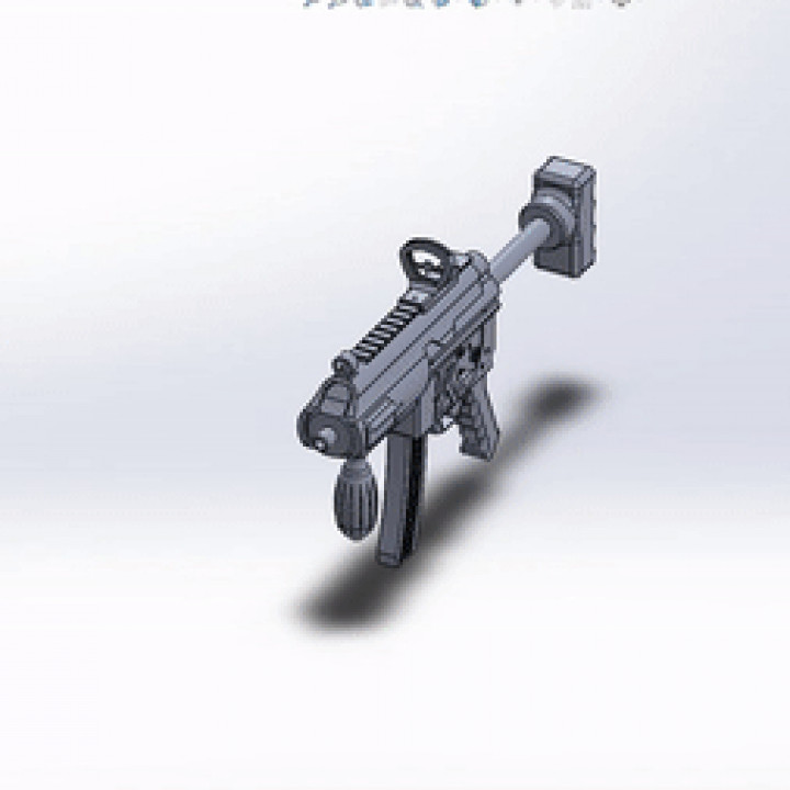 3D Printable MP5K Model by Jesse Duncan