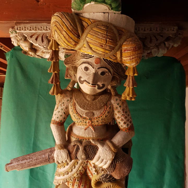 3D Printable Column: Rajput Warrior by Scan the World India