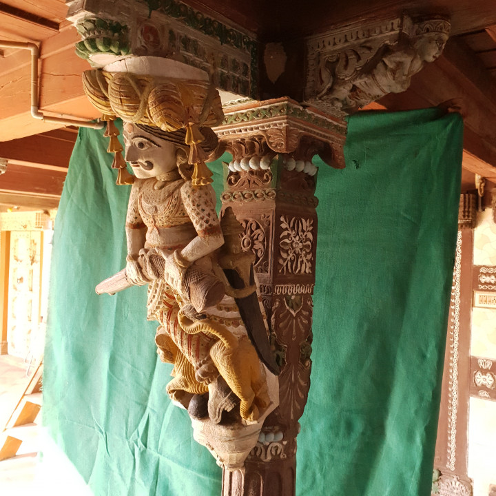 3D Printable Column: Rajput Warrior by Scan the World India