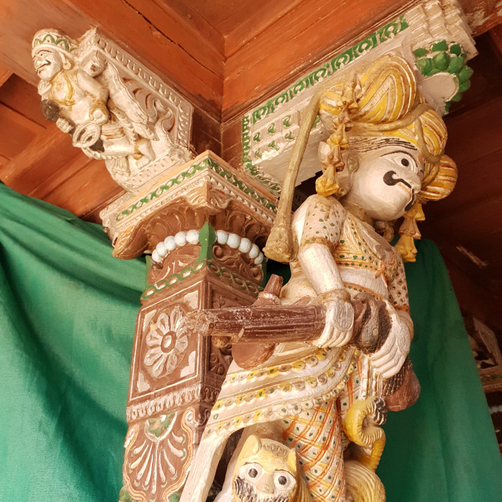 3D Printable Column: Rajput Warrior by Scan the World India