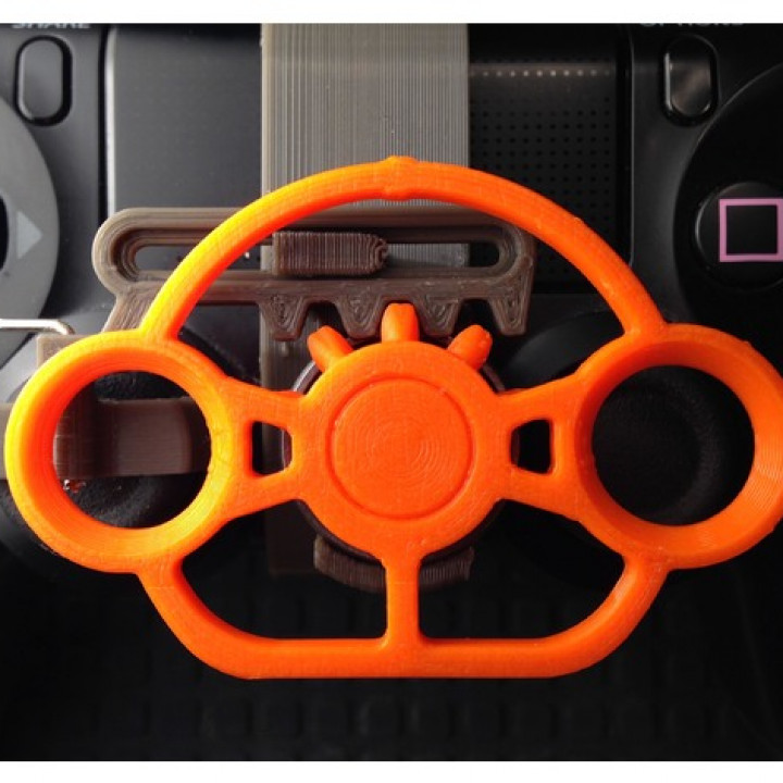3D Printable PlayStation 4 controller mini wheel by Mohamed Rahal
