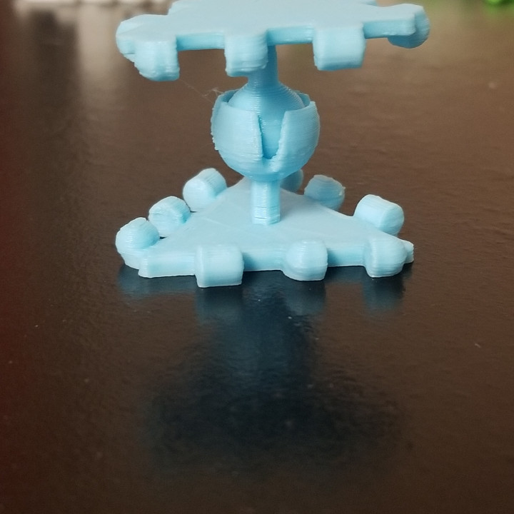 3D Printable Polypanels Triangle Ball and Socket by Keith Lampe