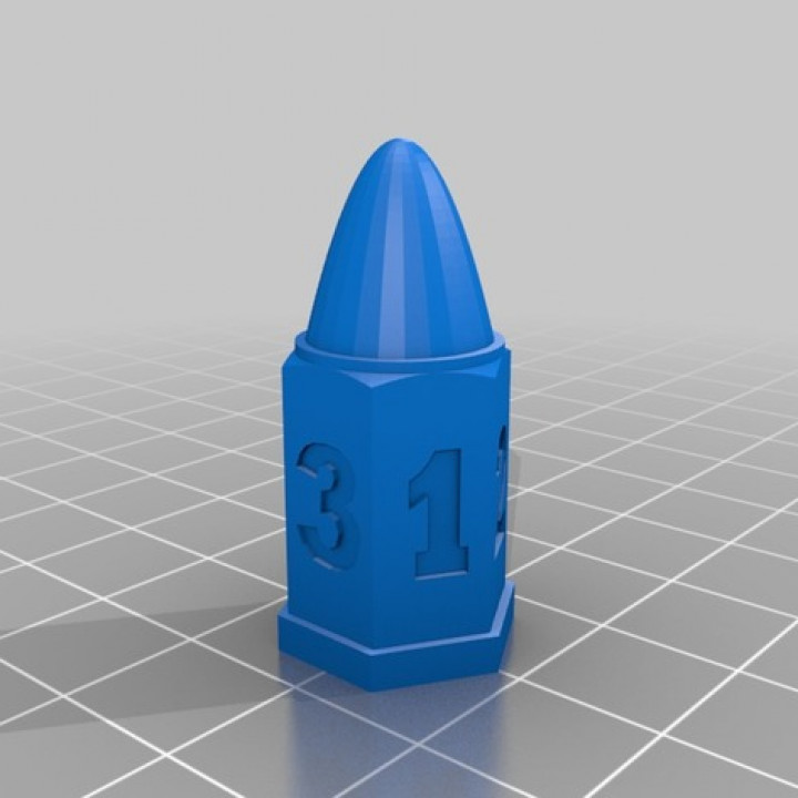 3D Printable Gaslands - Bullet Dice and Skid Dice by brander roullett