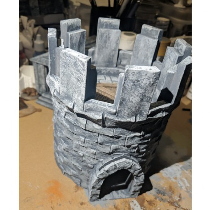 3D Printable Fantasy Wargame Terrain - Modular Stone Tower by brander ...