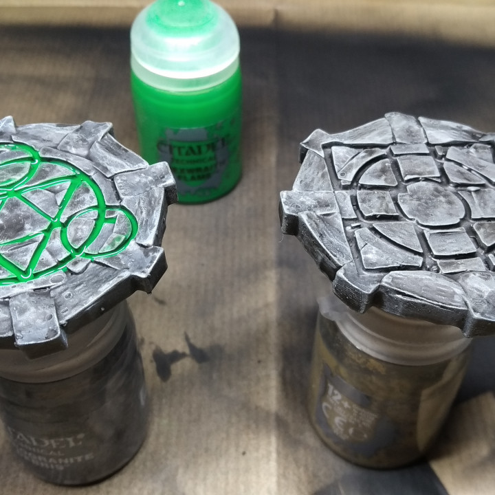 3D Print of Fantasy Wargame Terrain - Teleport/Summoning Circles by Garzak