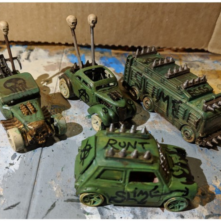 3D Printable Gaslands - Car Upgrades by brander roullett
