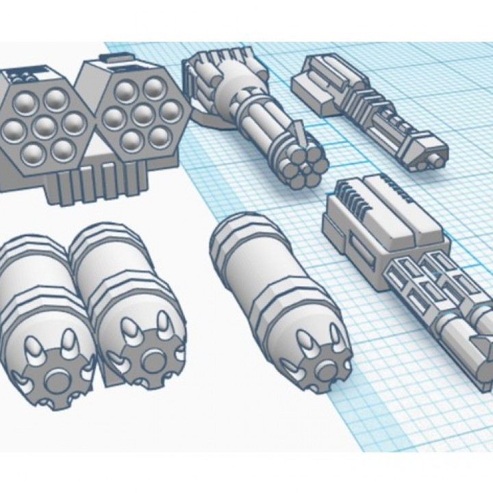 3D Printable Gaslands - Weapons by brander roullett
