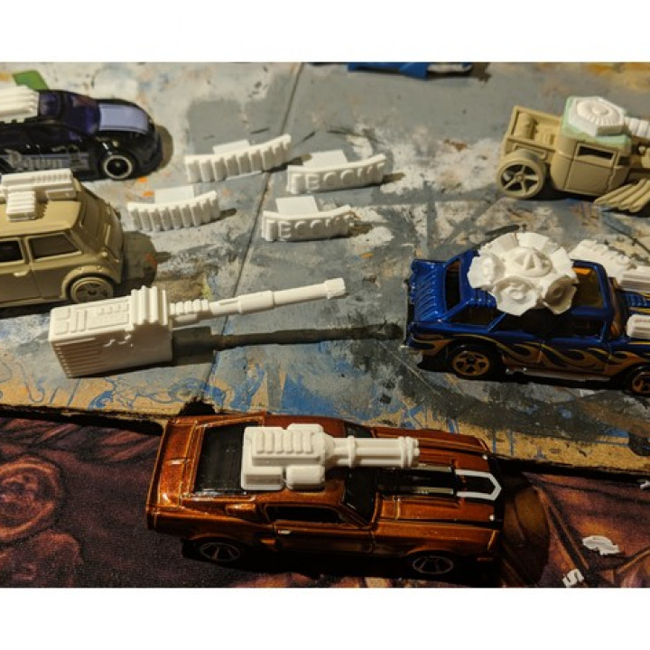 3D Printable Gaslands - Weapons by brander roullett