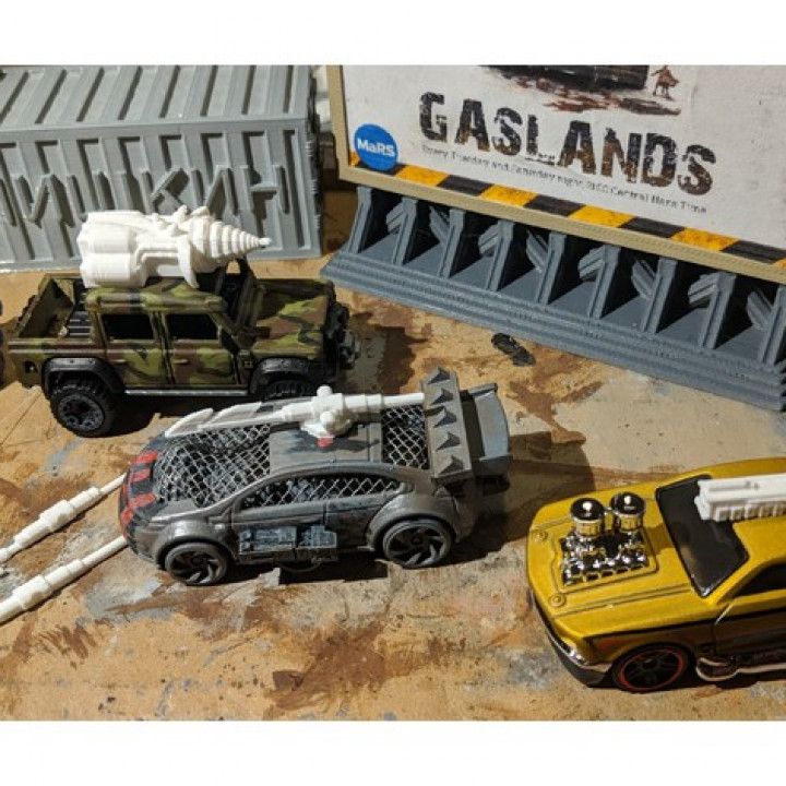 3D Printable Gaslands - Weapons by brander roullett