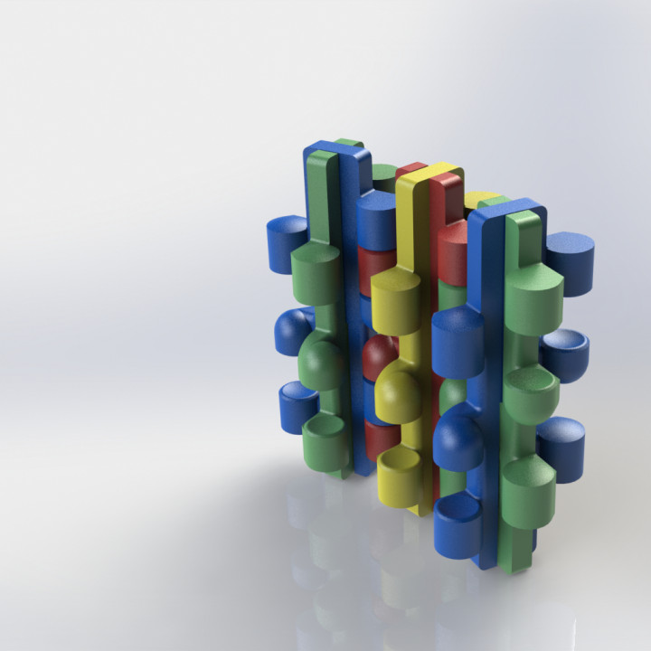 3D Printable modular 4 ways polypanels joint by Nicolò Torricelli