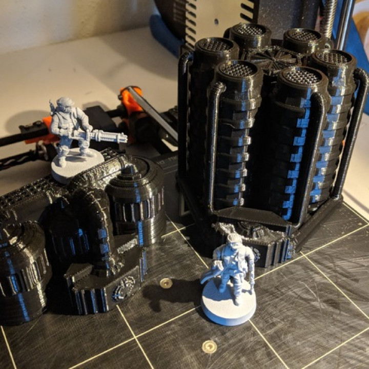 3D Printable Star Wars Legion Terrain - Fuel and Chemical Tanks by ...