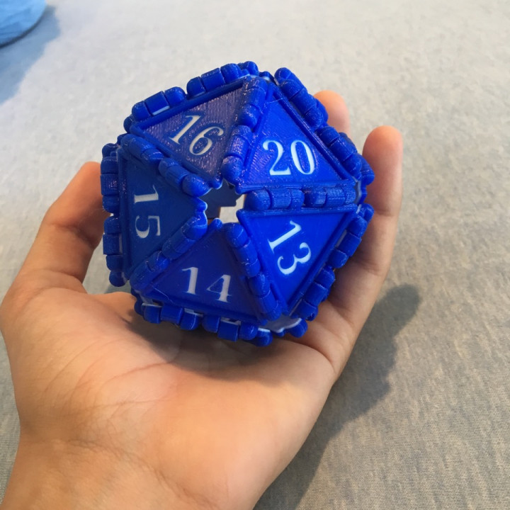 3D Printable Polypanels 20 Sided Dice by Trevor DePodesta