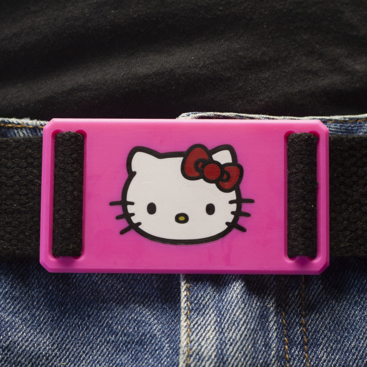 3D Printable The Belt Buckle - Hello Kitty by Michal Fanta