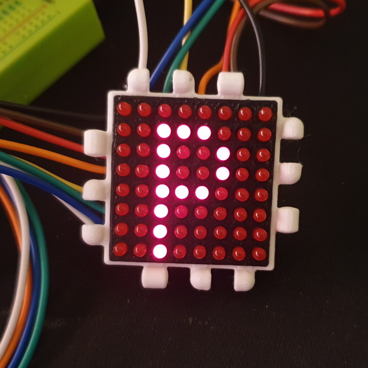 3D Printable LED Matrix Square PolyPanel by Brodie Fairhall