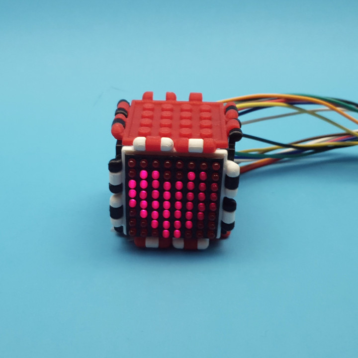 3D Printable LED Matrix Square PolyPanel by Brodie Fairhall
