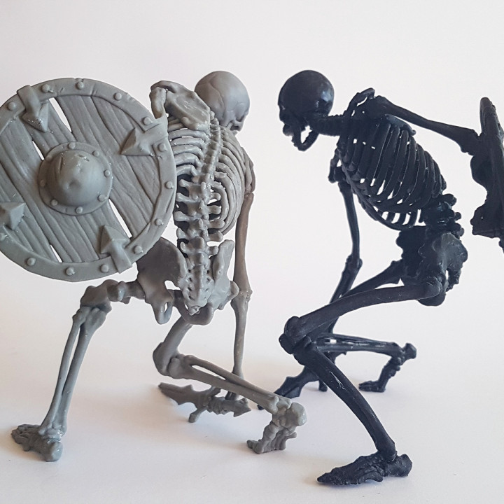 3D Printable Evil Skeleton Warrior by Arminas Didziokas