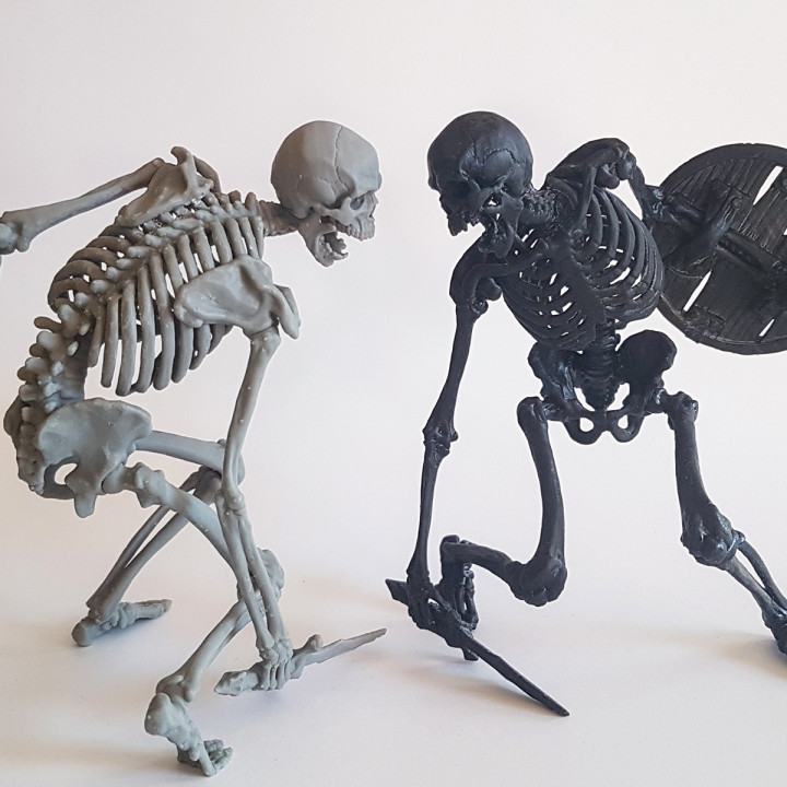 3D Printable Evil Skeleton Warrior by Arminas Didziokas
