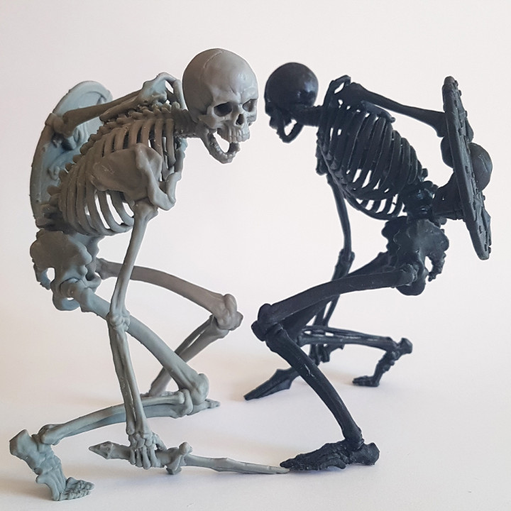 3D Printable Evil Skeleton Warrior by Arminas Didziokas