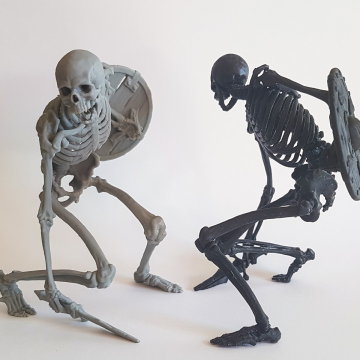 3D Printable Evil Skeleton Warrior by Arminas Didziokas