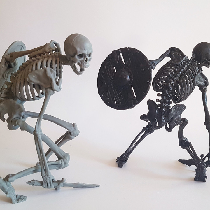 3D Printable Evil Skeleton Warrior by Arminas Didziokas