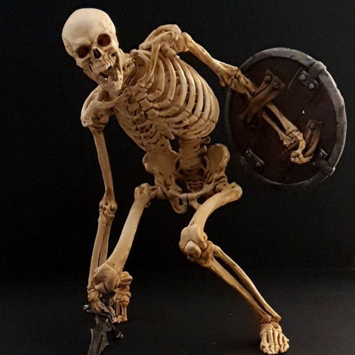 3D Print of Evil Skeleton Warrior by badmynock