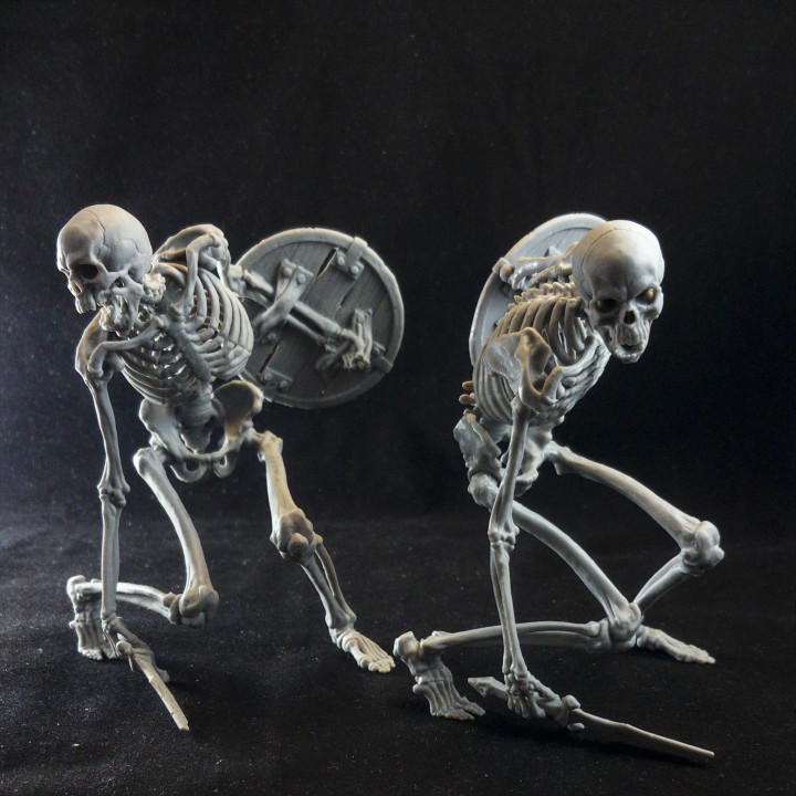 3D Printable Evil Skeleton Warrior by Arminas Didziokas