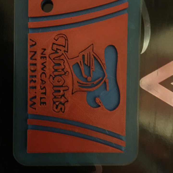 3D Printable Knights Key Ring by Shane Catford