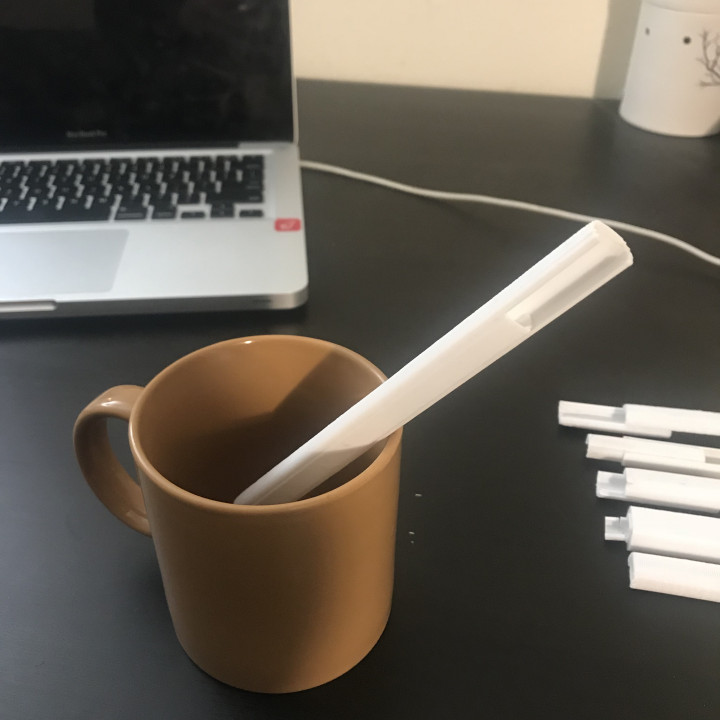 3D Printable Two Piece Straw by Ricky Martin
